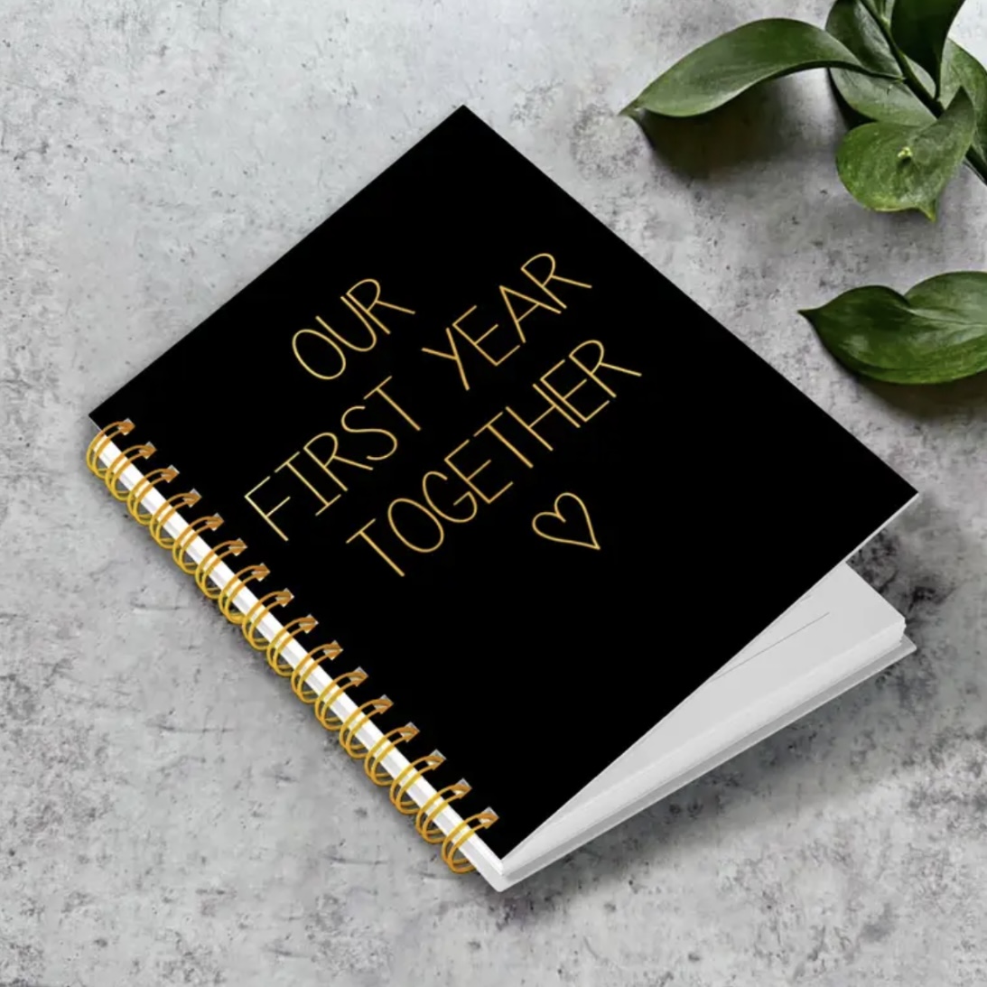 "Our First Year Together" Inspirational Notebook - Mimosa Lifestyle Co