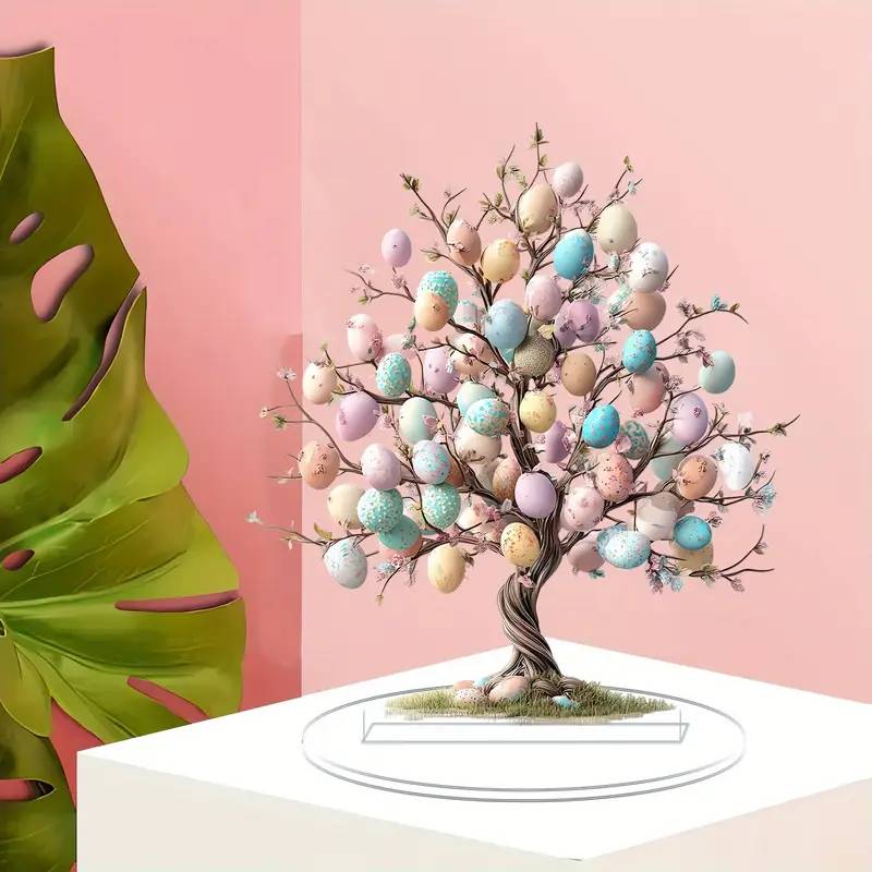 Acrylic Egg Tree Statue - Mimosa Lifestyle Co